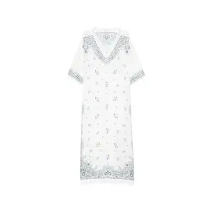 FERRAGAMO Printed Kaftan - White