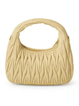 Miu Miu Wander Hobo Bag In Quilted Nappa - Multicolor