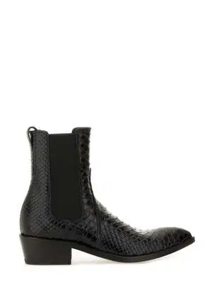 TOM FORD Leather Chelsea Boot - Black