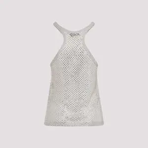 TOM FORD Lurex Knit Top With Rhinestones