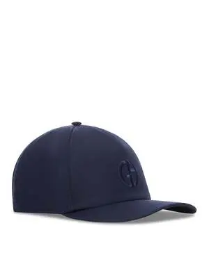 Giorgio Armani Baseball Cap With Embroidered Logo - Blue
