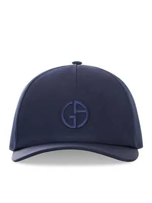 Giorgio Armani Baseball Cap With Embroidered Logo - Blue