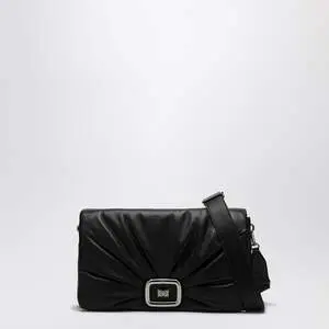 ROGER VIVIER Viv' Choc Large Leather Bag - Black