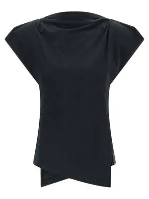Isabel Marant Étoile Sebani Asymmetrical T-shirt - Black
