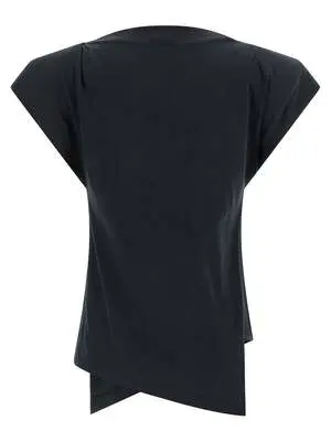 Isabel Marant Étoile Sebani Asymmetrical T-shirt - Black