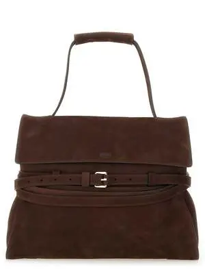Moschino Tie Me Medium Bag - Brown