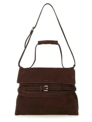 Moschino Tie Me Medium Bag - Brown