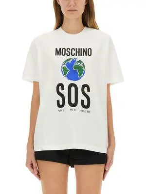 Moschino Printed T-shirt - White