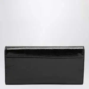 ROGER VIVIER Belle Vivier Patent Leather Wallet With Chain - Black