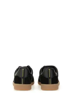 TOM FORD Leather Sneakers With Logo Detail - Black