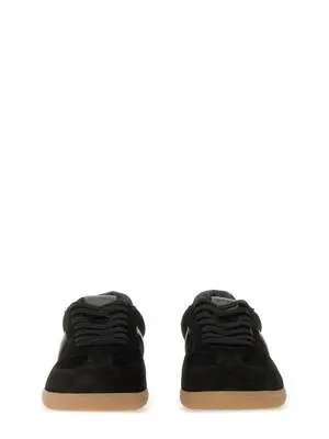 TOM FORD Leather Sneakers With Logo Detail - Black