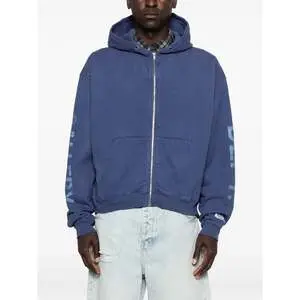 GALLERY DEPT. Zip-up Logo Print Hoodie