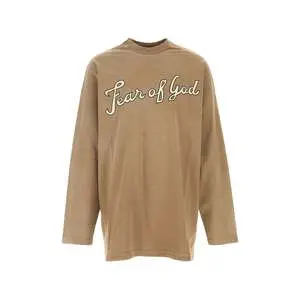 Fear Of God Long Sleeve Cotton T-shirt With Graphic Print