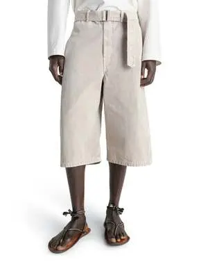 LEMAIRE Snow-effect Denim Bermuda Shorts
