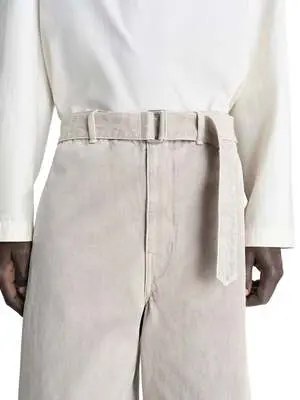 LEMAIRE Snow-effect Denim Bermuda Shorts