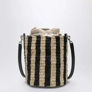 Valentino Garavani Small Raffia Bucket Bag