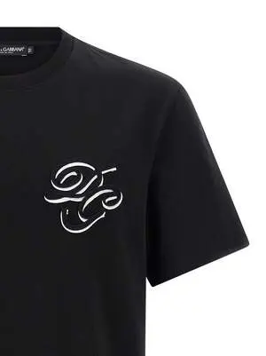 Dolce & Gabbana Double Embroidery T-shirt - Black