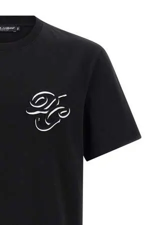 Dolce & Gabbana Double Embroidery T-shirt - Black