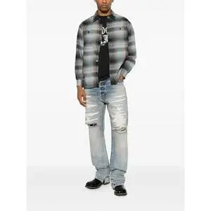 GALLERY DEPT. Distressed Light Wash Denim Jeans - Blue