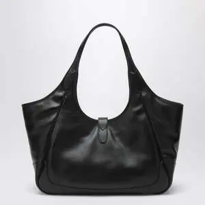 Gucci Medium Leather Shopping Bag - Black