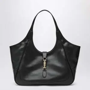 Gucci Medium Leather Shopping Bag - Black