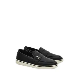 FERRAGAMO Deer Skin Loafers - Black