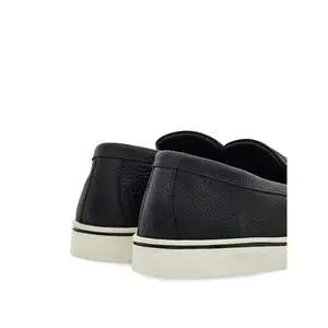 FERRAGAMO Deer Skin Loafers - Black