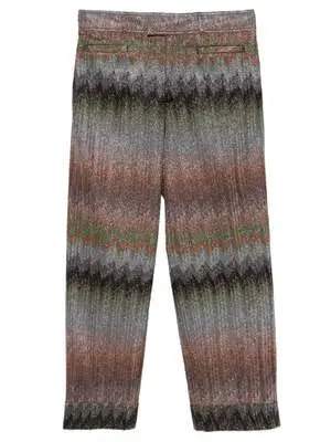 Missoni Viscose Lamé Tapered Trousers - Multicolor