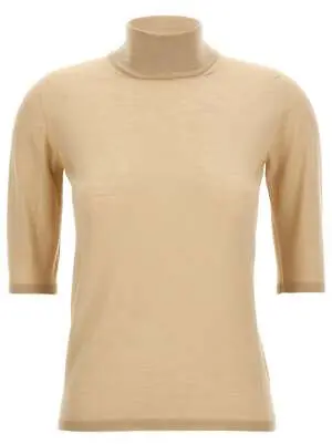 Max Mara Cecina Wool Turtleneck Sweater - Cream