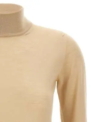 Max Mara Cecina Wool Turtleneck Sweater - Cream