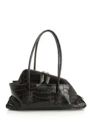 Attico La Passeggiata Small Top Handle Bag - Brown