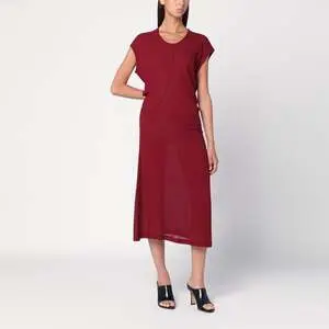 6397 S-curve Midi Dress - Red