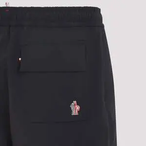 Moncler Polyester Shorts With Elastic Waist And Zipped Fastening