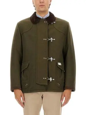 FAY Wool Blend Toggle Jacket