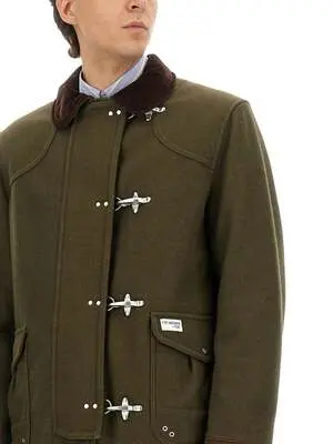 FAY Wool Blend Toggle Jacket