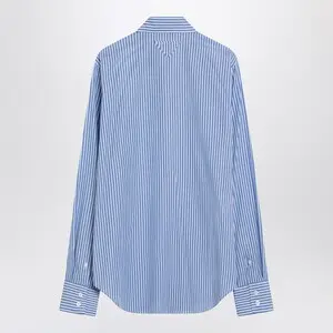 Prada Light Poplin Shirt With Rhinestone Embellishment