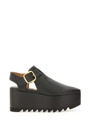 Stella McCartney Elyse Platform Sandals With Buckle Detail - Black