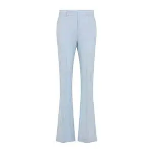Sportmax Sportmax Fragola Viscose Blend Flared Leg Pants Blue