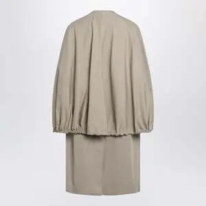 TOTEME Beige Cotton Cape Coat - Cream