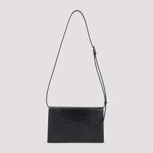 TOM FORD Soft Printed Croco Mini Bag - Black