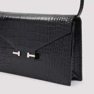 TOM FORD Soft Printed Croco Mini Bag - Black