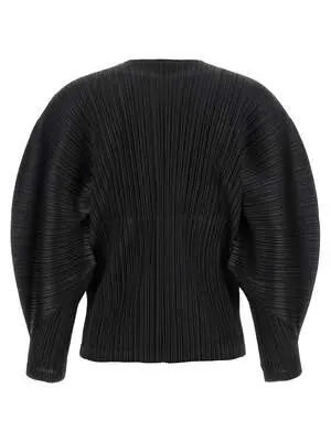 Issey Miyake Monthly Colors: April" Pleated Zip-up Jacket