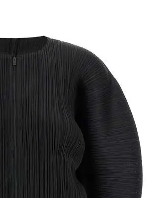 Issey Miyake Monthly Colors: April" Pleated Zip-up Jacket