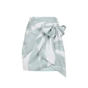 Max Mara Strano Silk Mini Skirt - Green