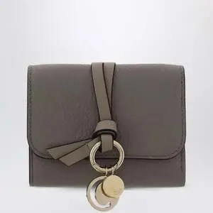 Chloé Small Alphabet Trifold Wallet Gray
