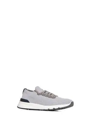Brunello Cucinelli Cotton Lace-up Sneakers