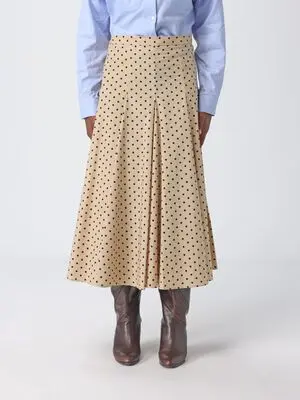 Max Mara Polka Dot Midi Skirt