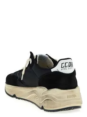 GOLDEN GOOSE Running Sole Suede And Nylon Lace-up Sneakers
