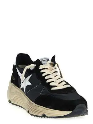 GOLDEN GOOSE Running Sole Suede And Nylon Lace-up Sneakers - Multicolor