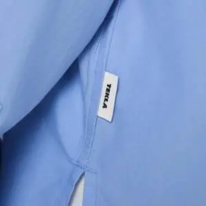TEKLA Cornflower Pyjama Shirt - Blue